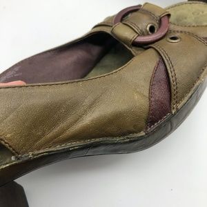 Indigo | Shoes | Indigo By Clarks Green Slingback Heeled Sandals | Poshmark